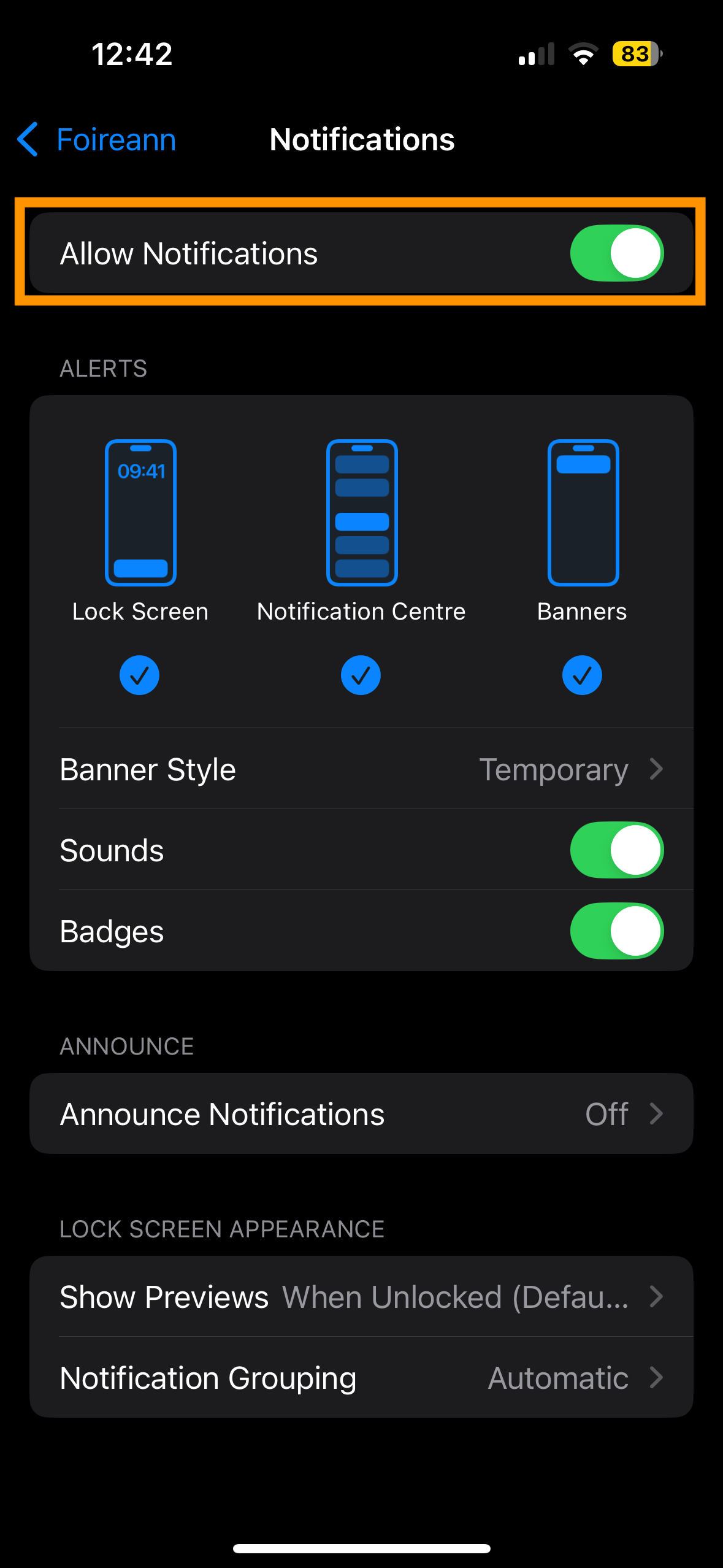 How to turn on Notifications (Apple) – Foireann Help Centre