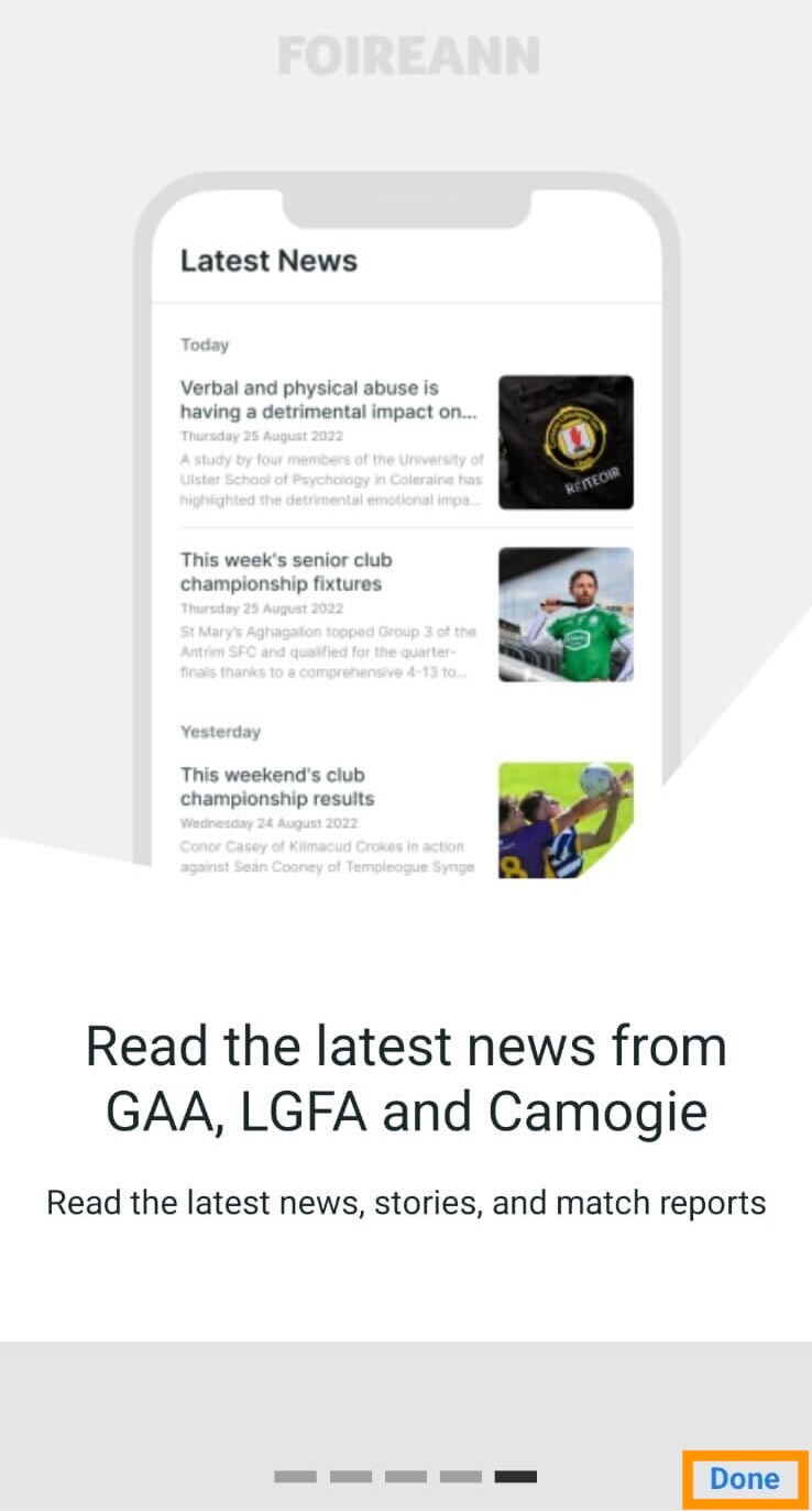 Logging into the Foireann Mobile App – Gaelic Athletic Association