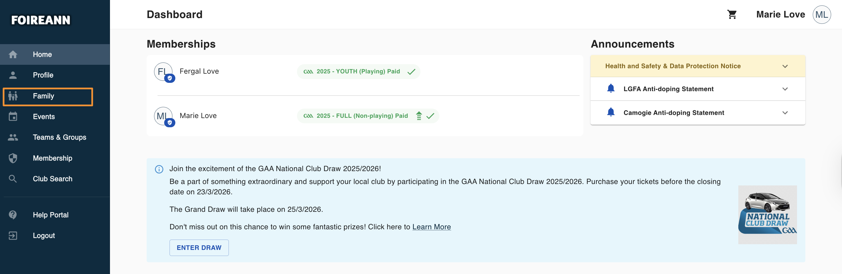 GAA | Creating an application on behalf of a Child – Gaelic Athletic ...