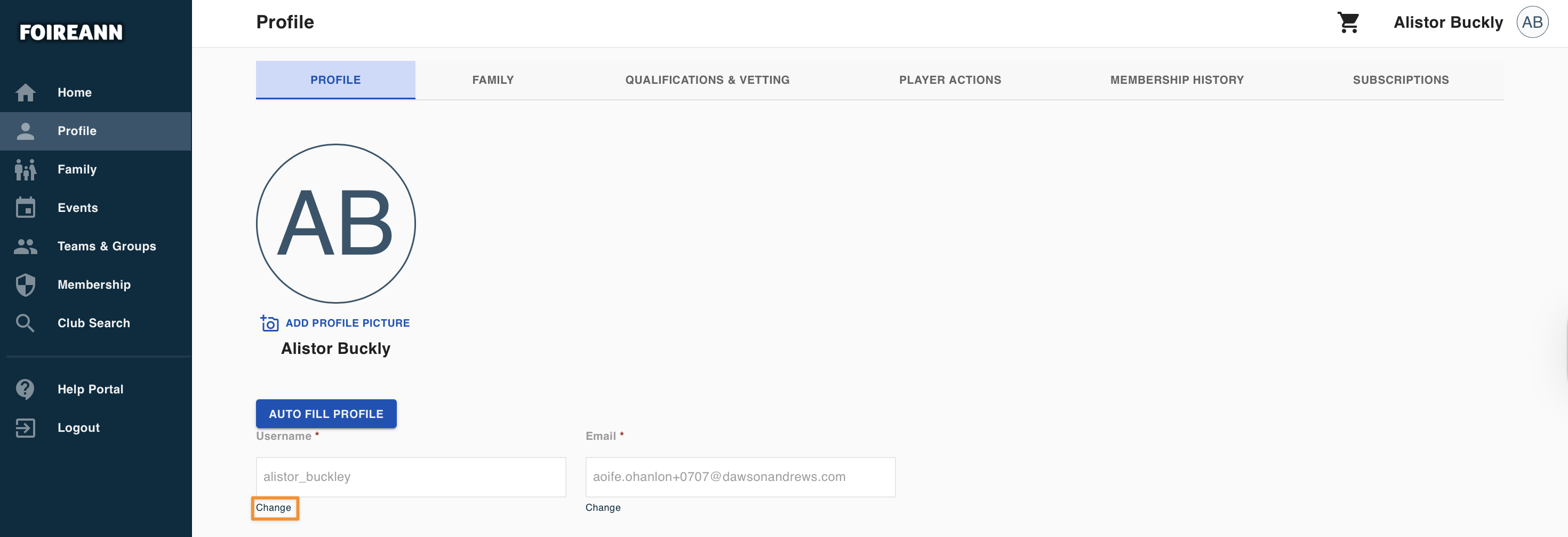 Changing Username on Foireann Profile – Foireann Help Centre