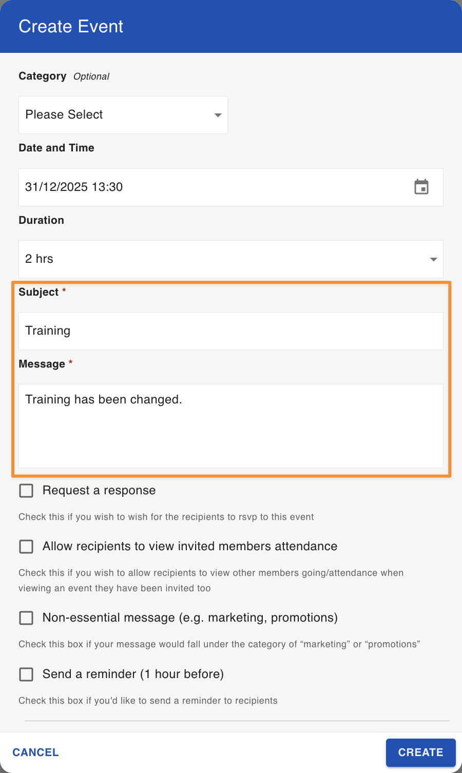 Creating an Event on Foireann (via Teams & Groups) – Foireann Help Centre
