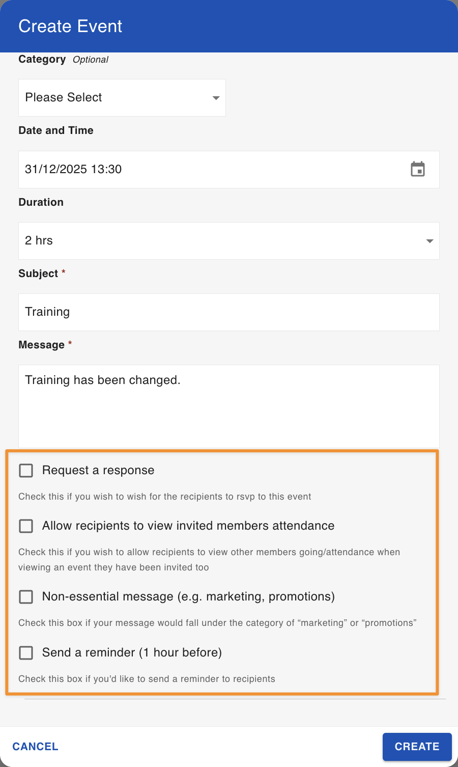 Creating an Event on Foireann (via Teams & Groups) – Foireann Help Centre